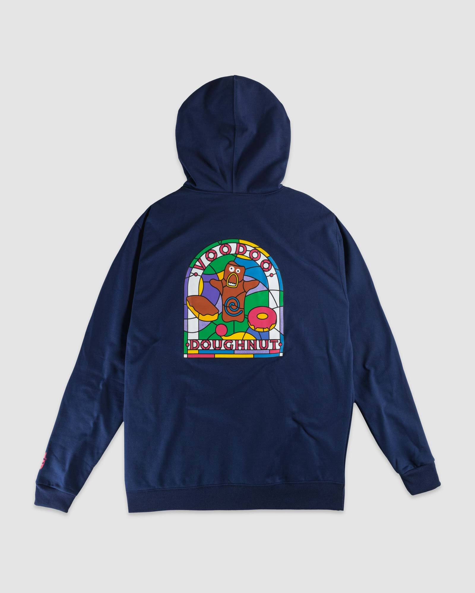 Stained Glass Hoodie Navy – Voodoo Doughnut